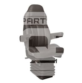 Seats Inc. Silver High Back 2w Air Lumbar Gray Duraleather