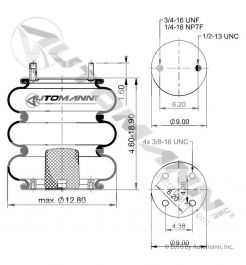 Automann Air Spring Triple Convoluted