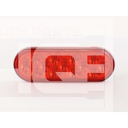 Trux Red Stop Turn And Tail Led Oval Mirror Light